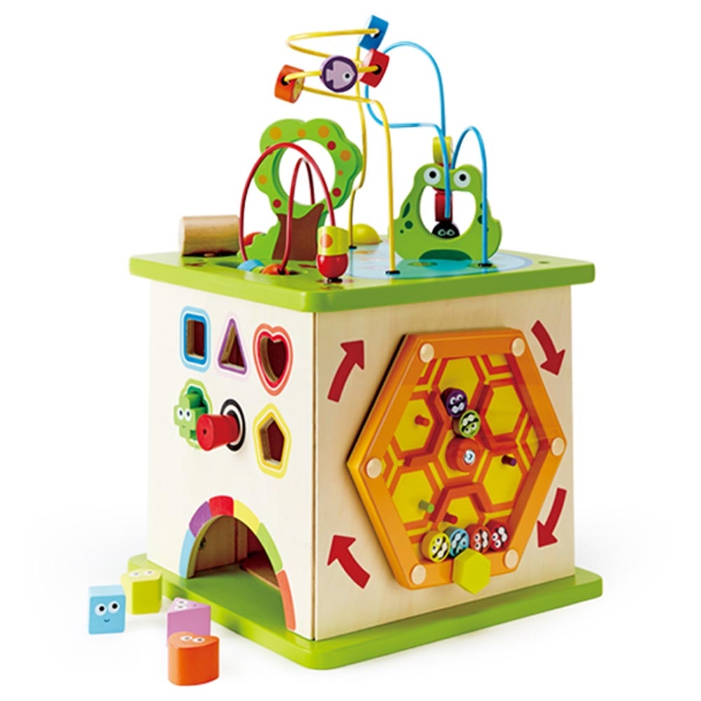 Wooden Activity Box - Green